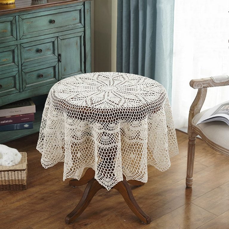 Nappe Ronde Au Crochet | Nappe Ronde